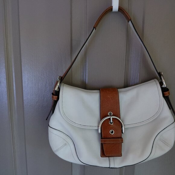 Coach | Bags | Coach Classic White Leather Bag | Poshmark